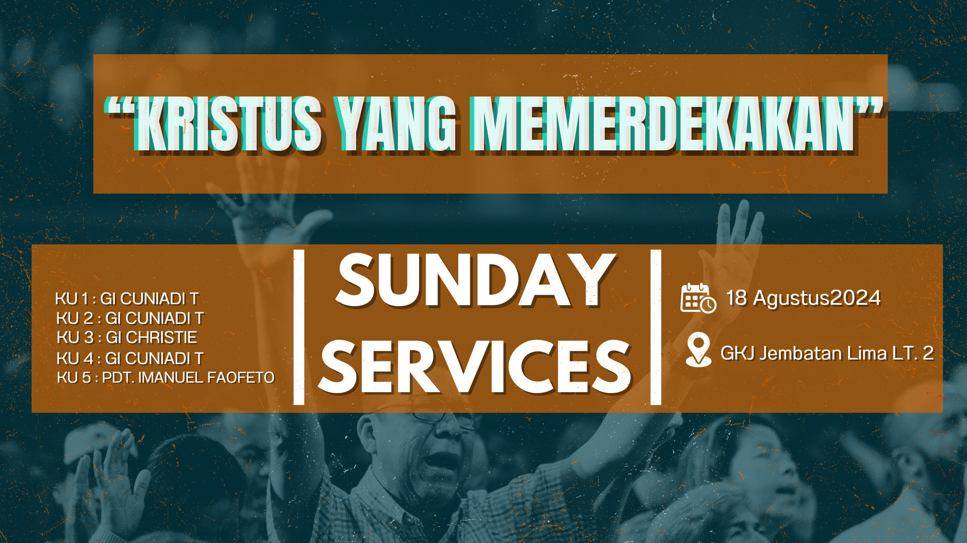 Kebaktian Umum | 18 AGU 2024 - GKJ Jemaat Jembatan Lima